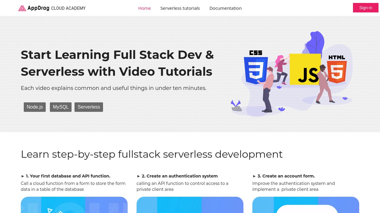 Cloud Academy Learn Serverless Full Stack Development For Free