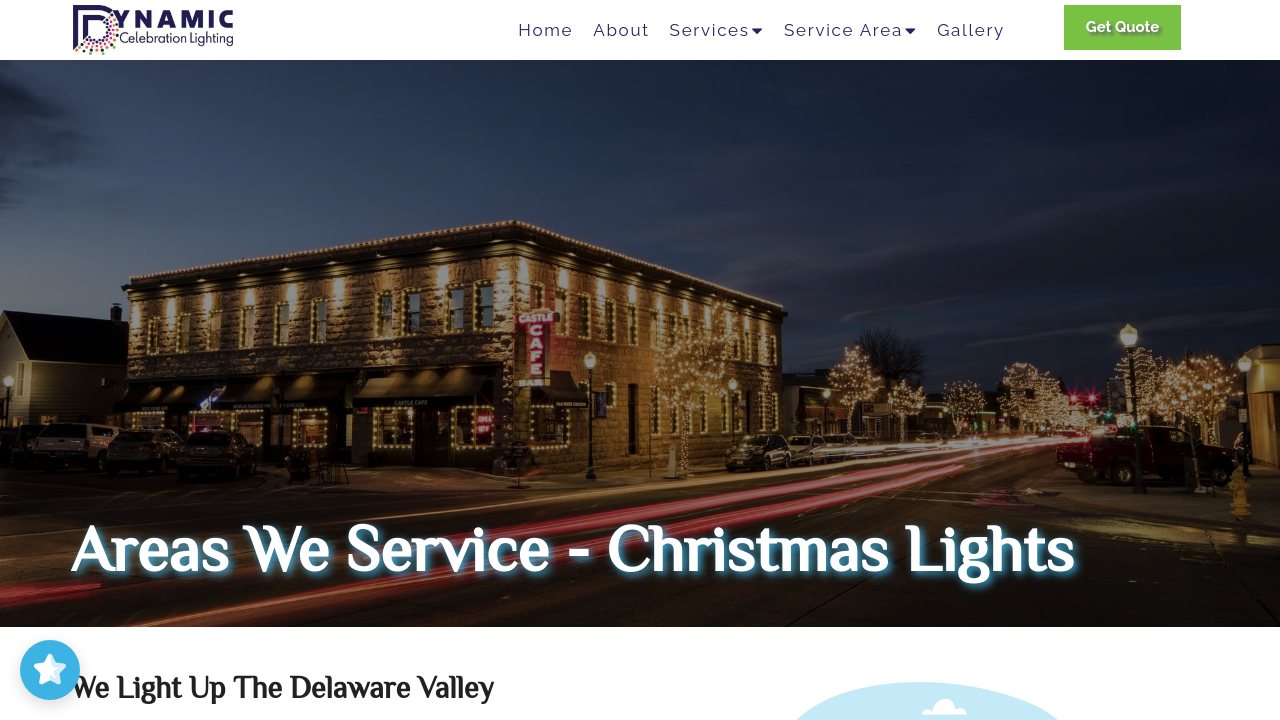 Christmas Lighting Service Area- Dynamic Celebration Lighting
