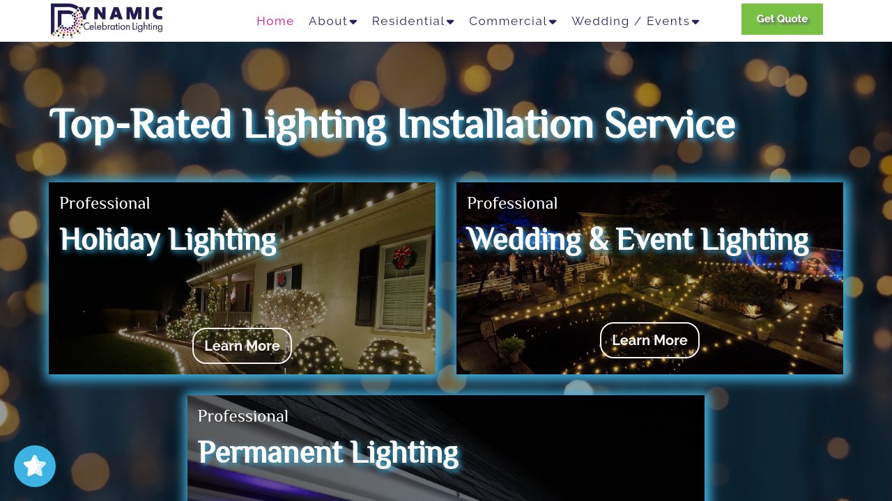 Top-Rated Wedding Lighting & Christmas Light Installation Experts