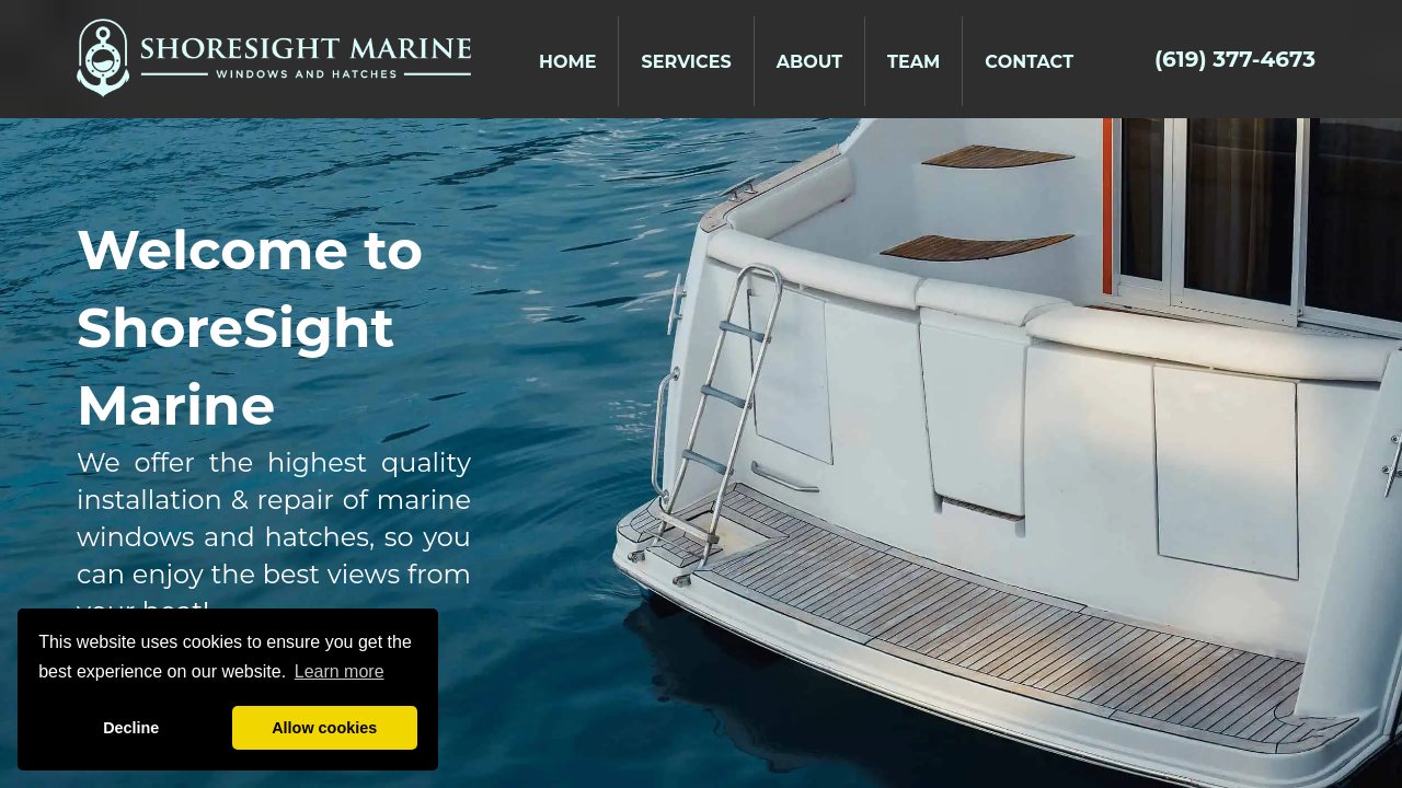 Shoresight Marine: Boat Window and Hatch Installation in San Diego